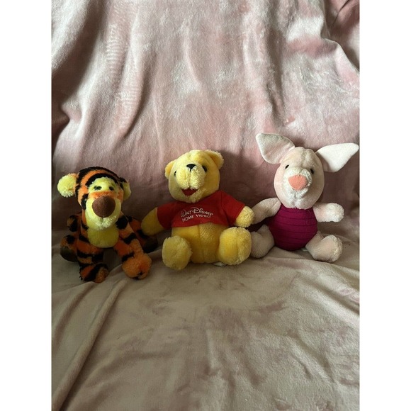 Disney | Toys | Disney Winnie The Pooh Plush Bean Bag Set Tigger Piglet Pooh Stuffed Animal ...